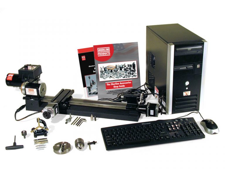 17" CNC Benchtop Lathe System Package B - Sherline Products