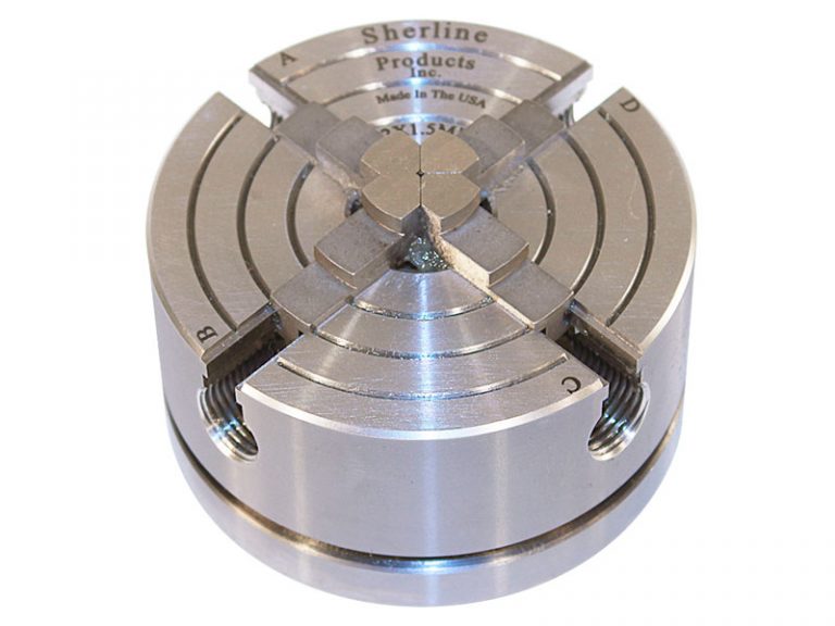 3.1" 4-Jaw Independent Chuck - ER-16 Thread - Sherline Products