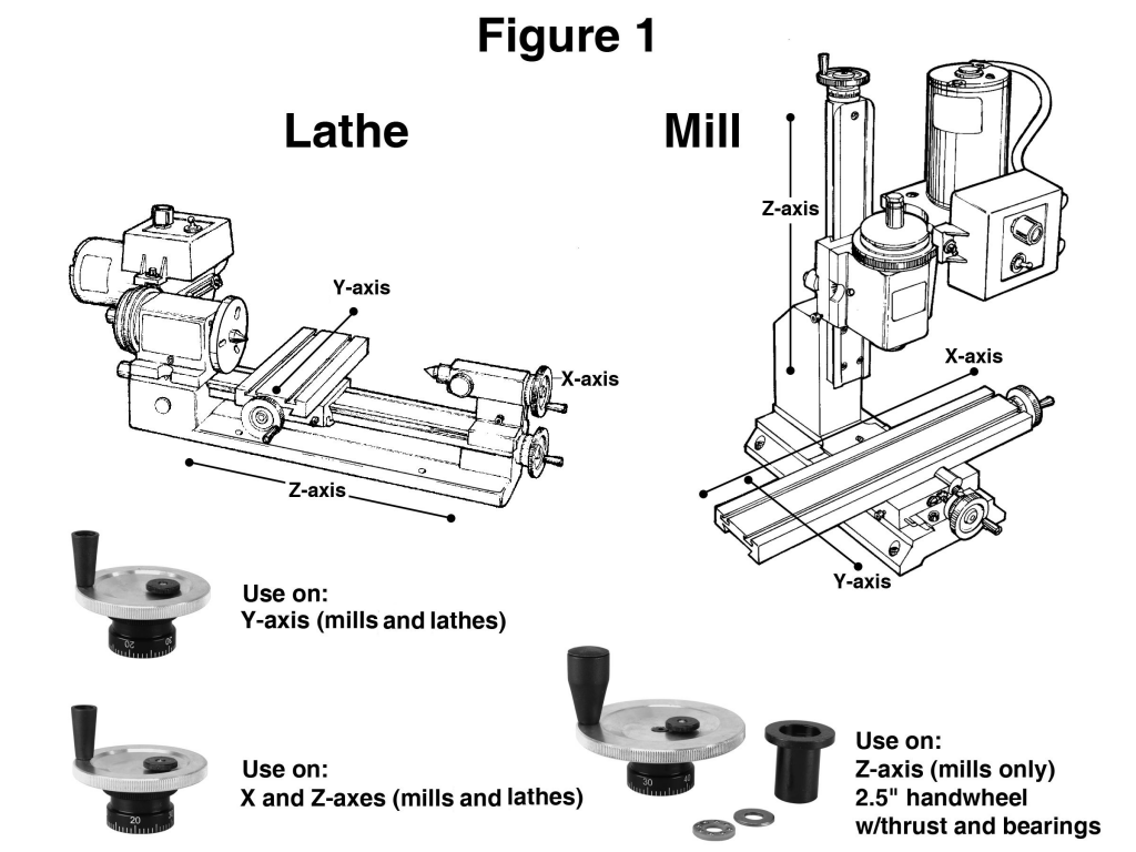 Standard 1-5/8" Handwheels - Sherline Products