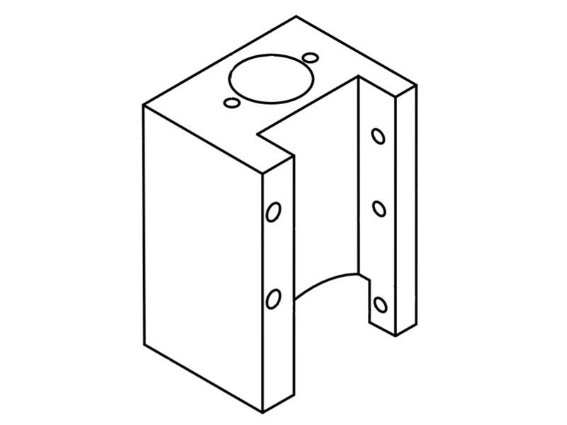 Column Saddle Z Axis Ball Nut Mount – Sherline Products